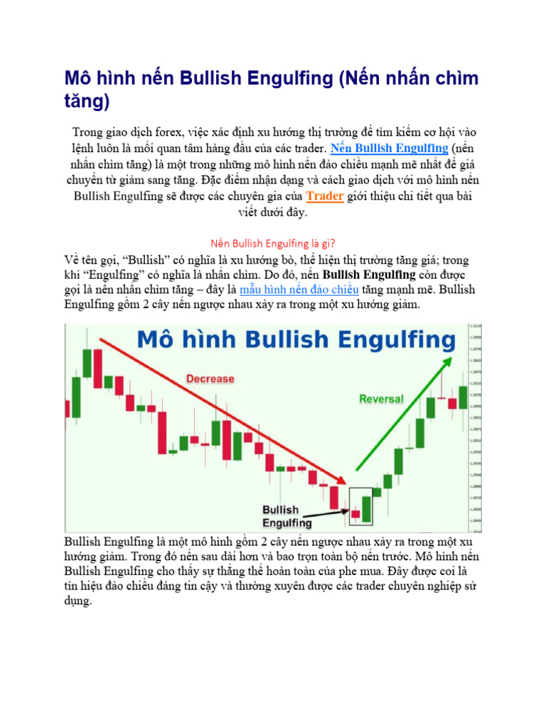 Mô Hình Nến Bullish Engulfing Mạnh AD Quang Huy | PDF