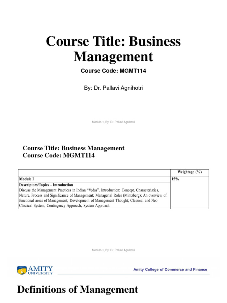 Business Management Module-1.. | PDF | Cost Of Living | Motivation