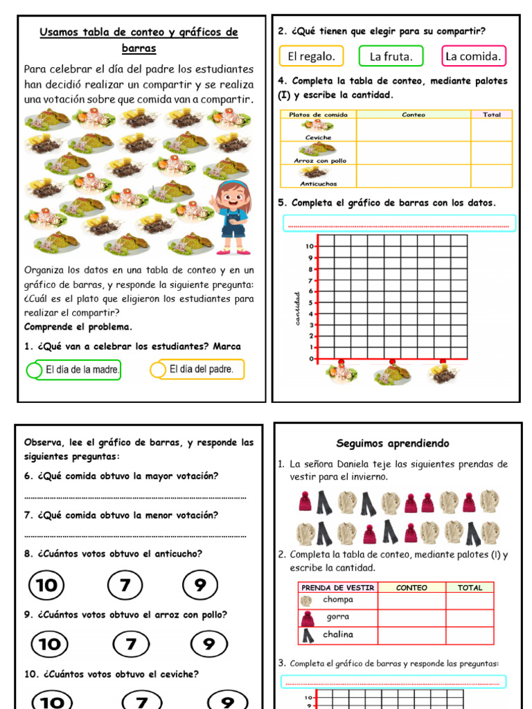 Usamos Tabla de Conteo y Gráficos de Barras | PDF