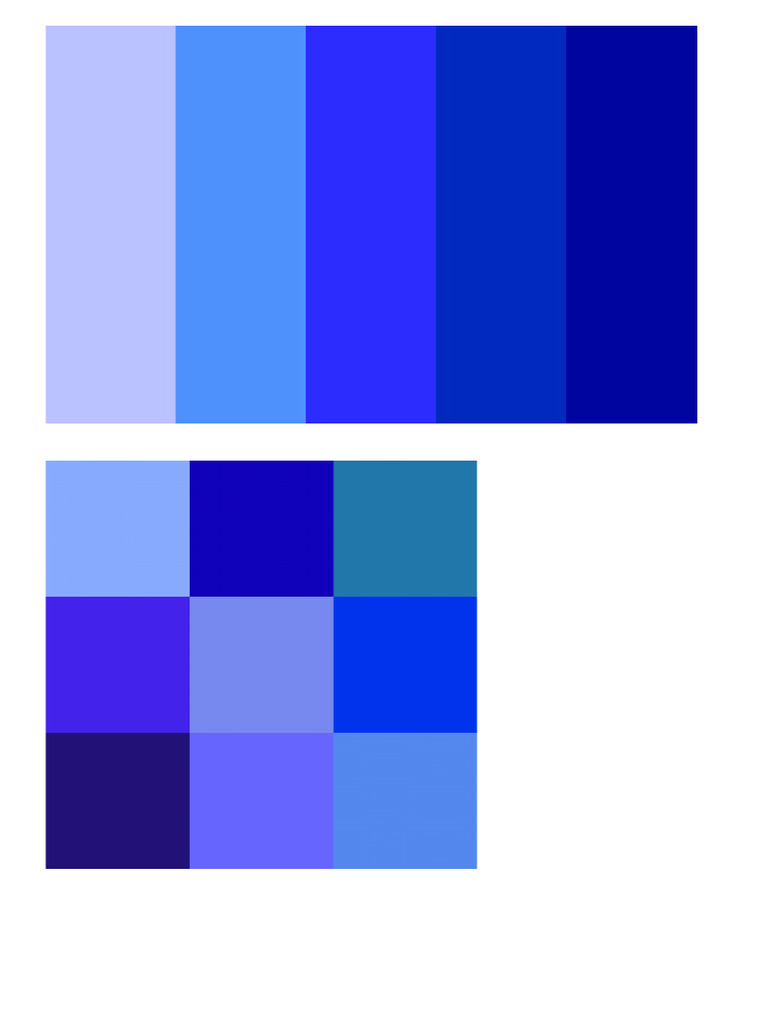 Colores Azul y Morado para imprimir | PDF