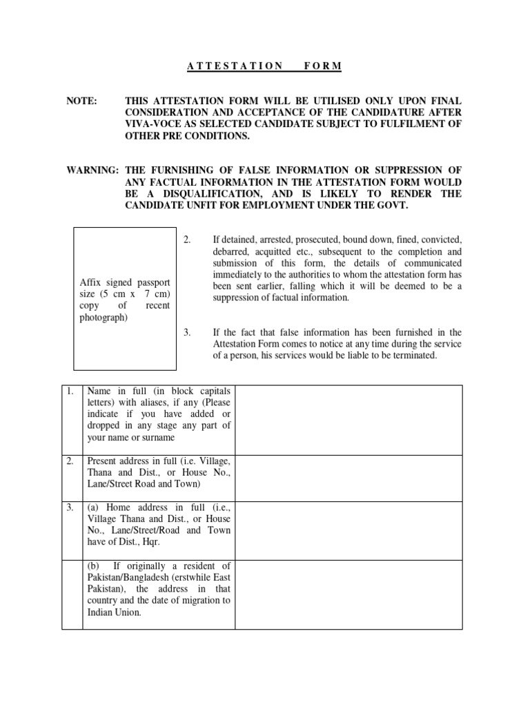 1357639478220-Attestion Form SCR | PDF | Arrest | Common Law