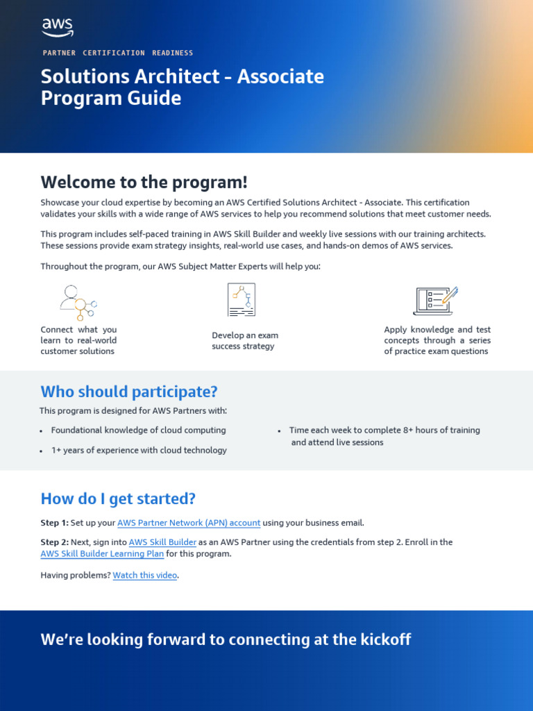 Program Guide - APCR - SAA - NAMER | PDF | Amazon Web Services | Expert