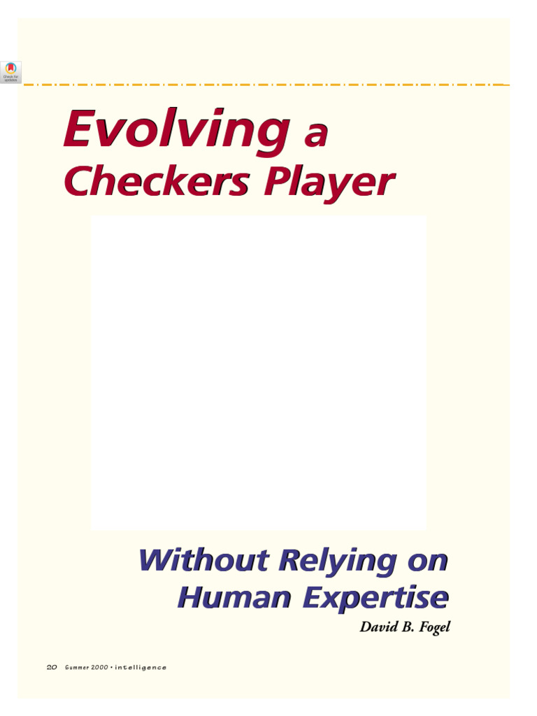 Evol Checker Player | PDF | Artificial Neural Network | Cognition