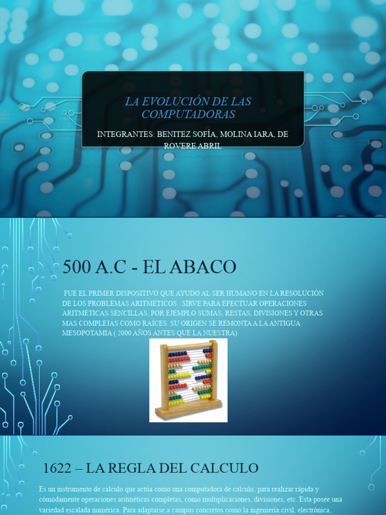 La Evolución de Las Computadoras | PDF | Circuito integrado | Microprocesador