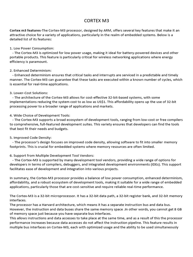 cortexm3 | PDF | Thread (Computing) | Central Processing Unit