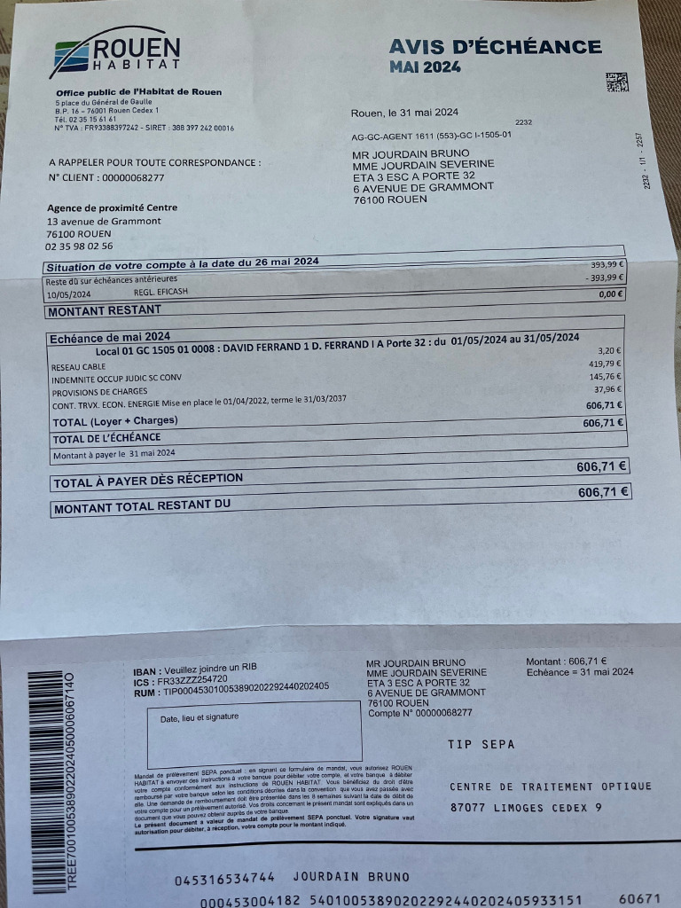 Justificatif de Domicile. Lea | PDF