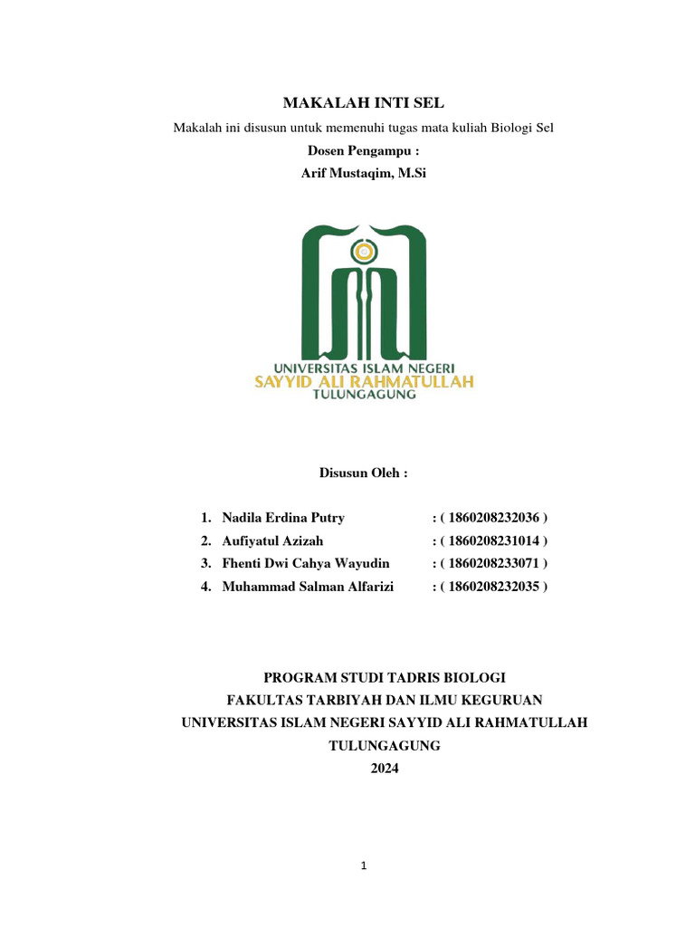 Kel 8 INTI SEL | PDF | Pengembangan Diri | Kesehatan Holistik