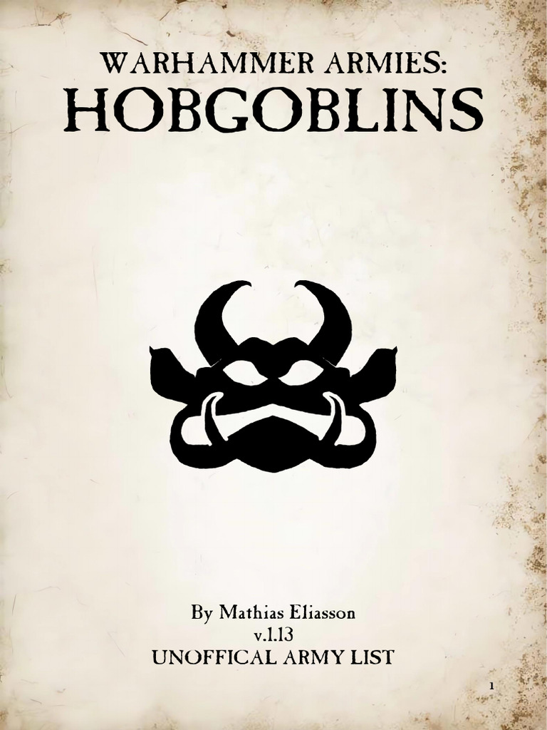 Warhammer - Hobgoblins 1.13-1 | PDF | Amulet | Infantry