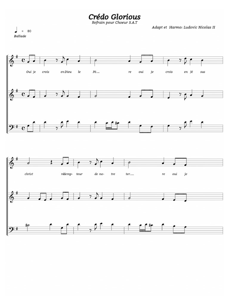 Credo Glorious | PDF