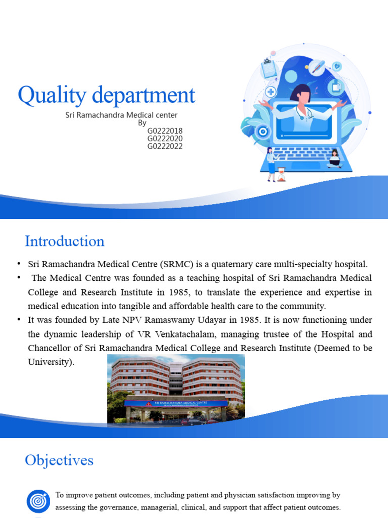 Quality Department Presentation | PDF | Patient Safety | Patient