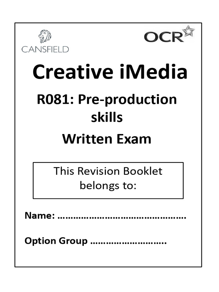 Year 9 IMedia Revision Booklet | PDF | Data Compression | Computing