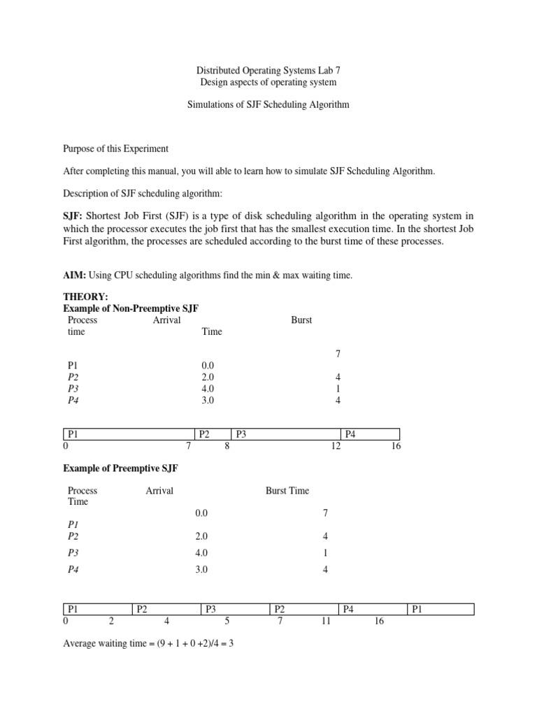 Distributed Operating System Lab 7 | PDF | Scheduling (Computing ... Distributed Operating System Lab 7 | PDF | Scheduling (Computing ...