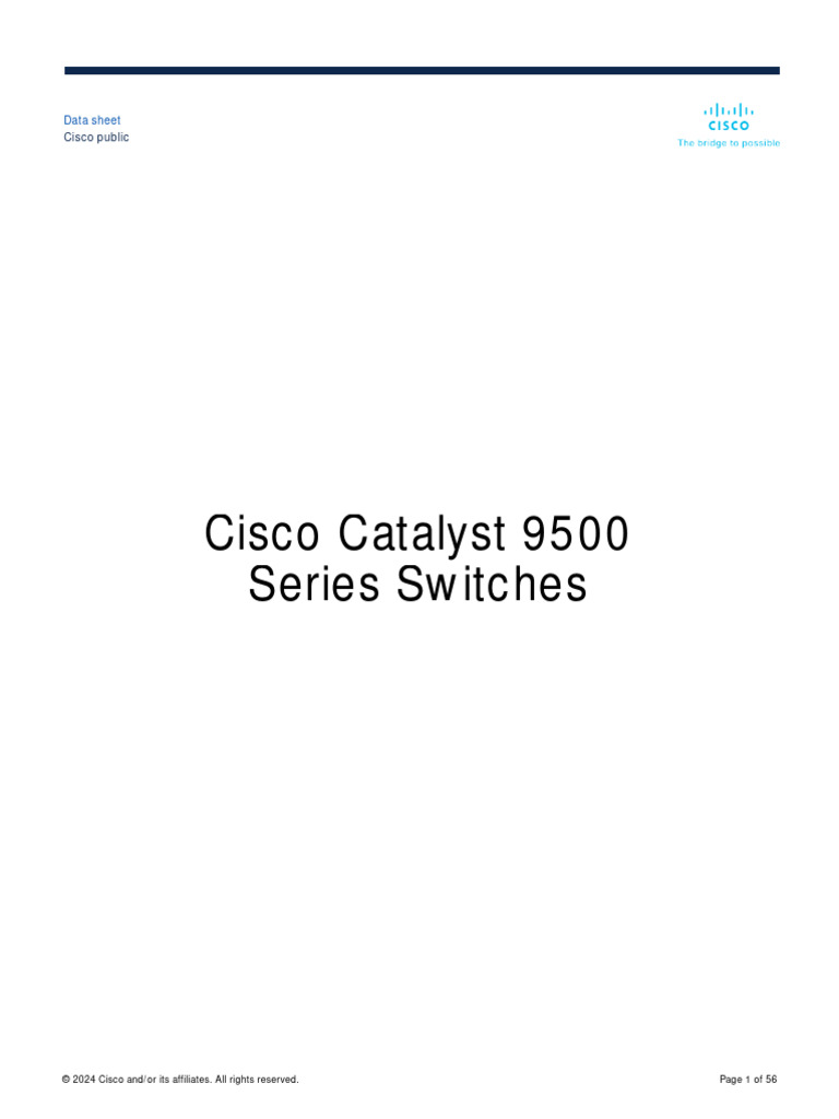 Cisco Catalyst 9500 Series Overview | PDF | Virtual Private Network ...