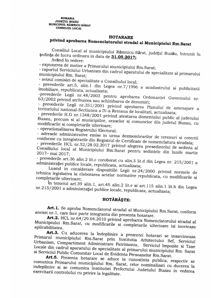 Nomenclator Stradal | PDF