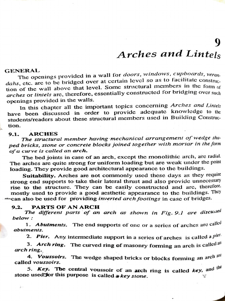 arches and lintel | PDF | Brick | Concrete