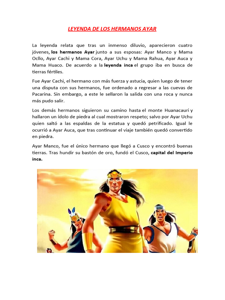 LEYENDA DE LOS HERMANOS AYAR | PDF