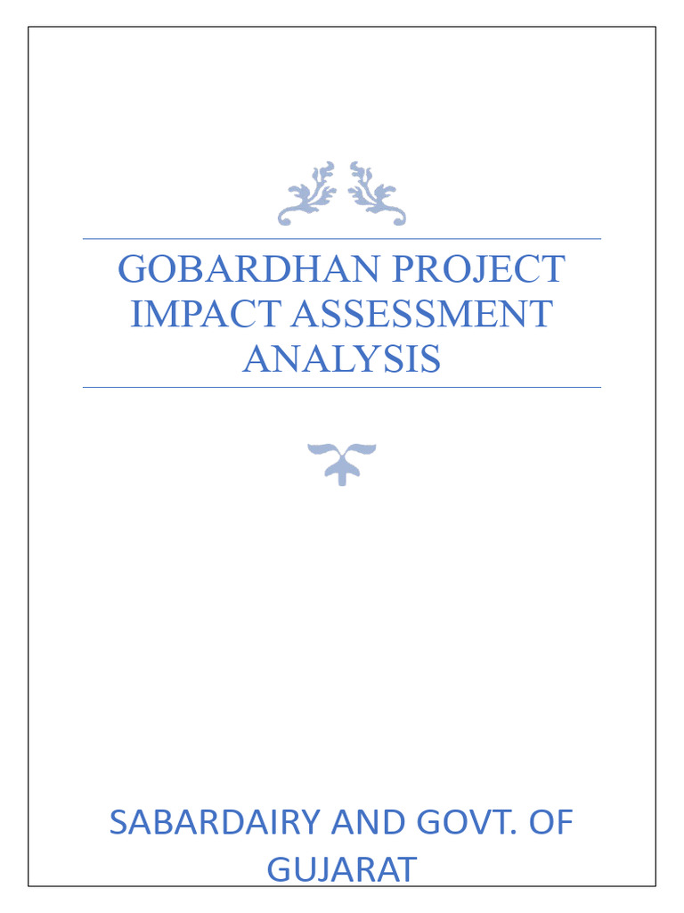 Economic Benefits of Gobardhan Project | PDF | Biogas
