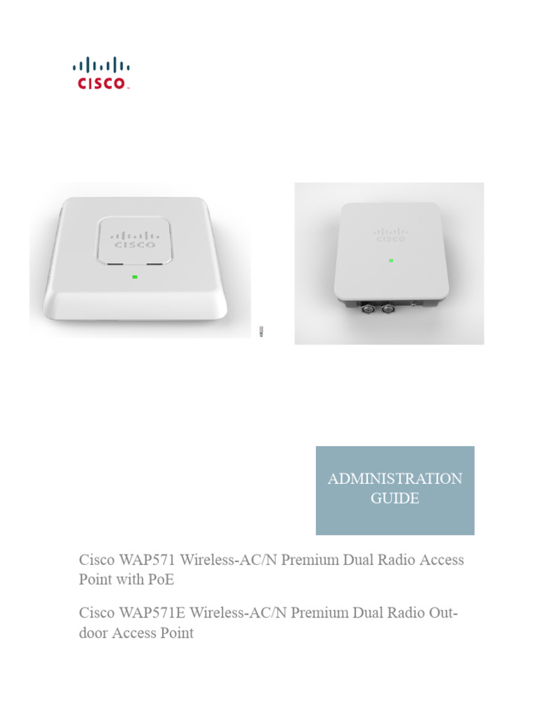 Cisco WAP571/E Admin Guide Overview | PDF | I Pv6 | Ip Address