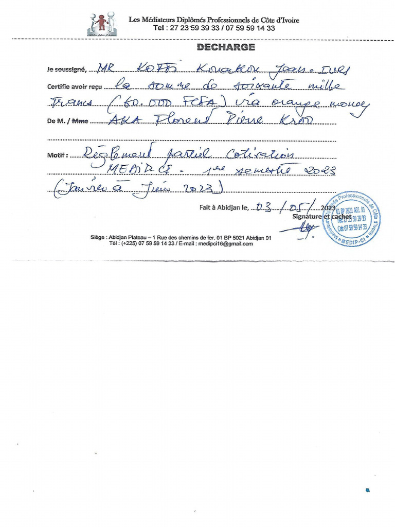 Decharge MR Aka Kroo | PDF