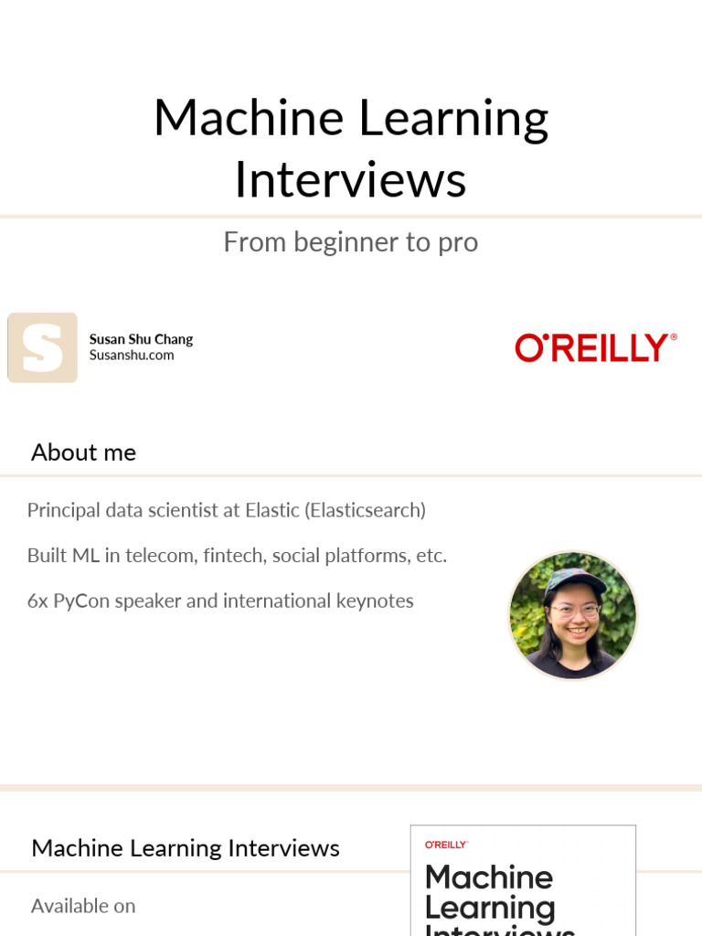 Machine Learning Interviews V 2 Week 11715787639480 | PDF | Machine ...