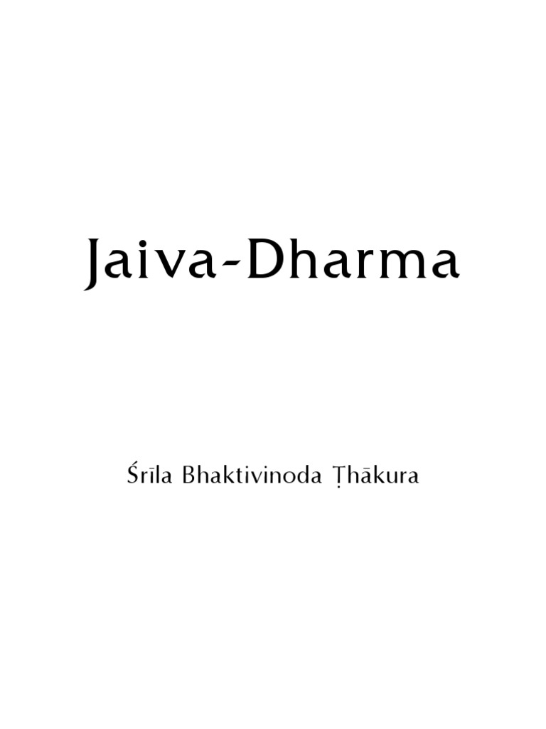 Jaiva Dharma | PDF | Dharma | Consciousness