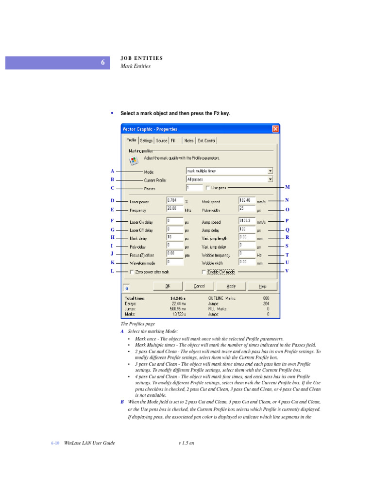 WinLase Parameters & Tips | PDF | Pixel