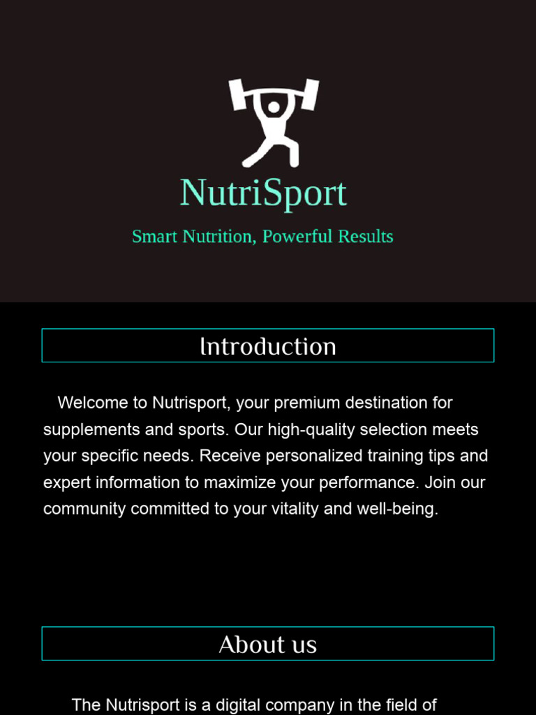 Nutri Sport | PDF | Business | Lifestyle