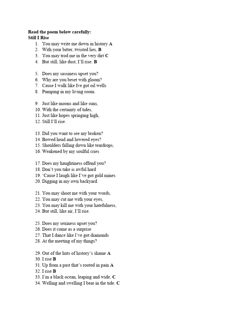 Stylistic Analysis of Poem 2 | PDF | Poetry | Sentence (Linguistics)