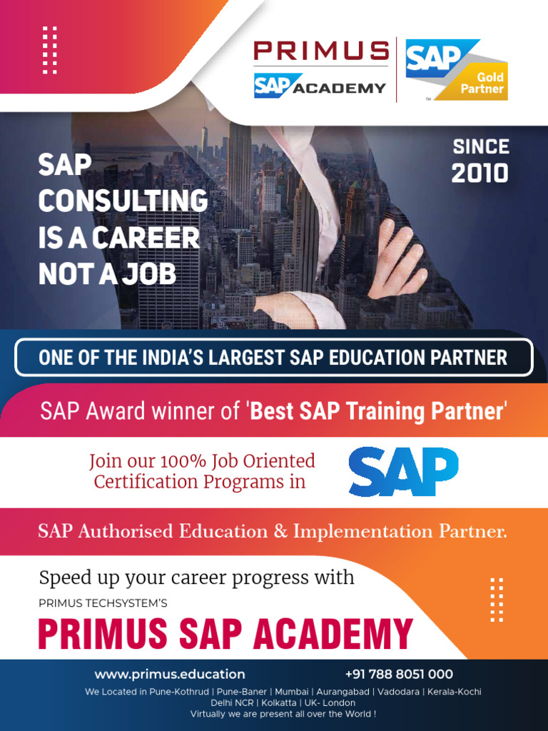 PRIMUS Education Brochure | PDF | Consultant | Internship