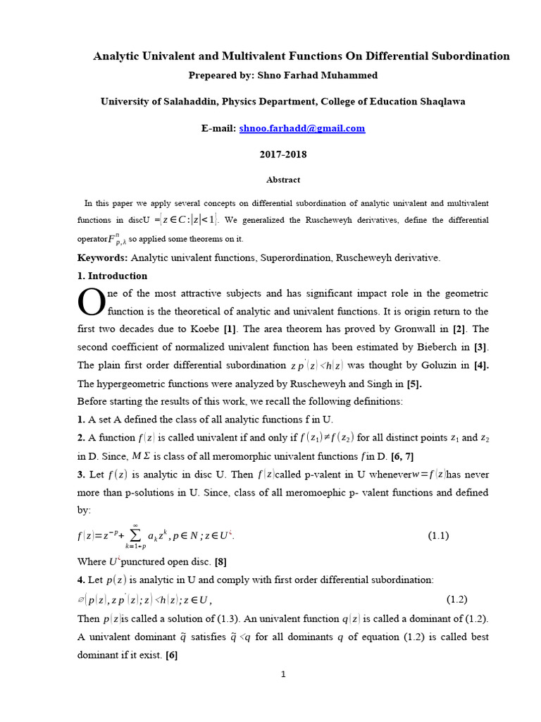 Complex Analysis | PDF | Calculus | Mathematical Physics