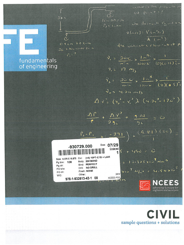 NCEES-Sample Exam-02 | PDF