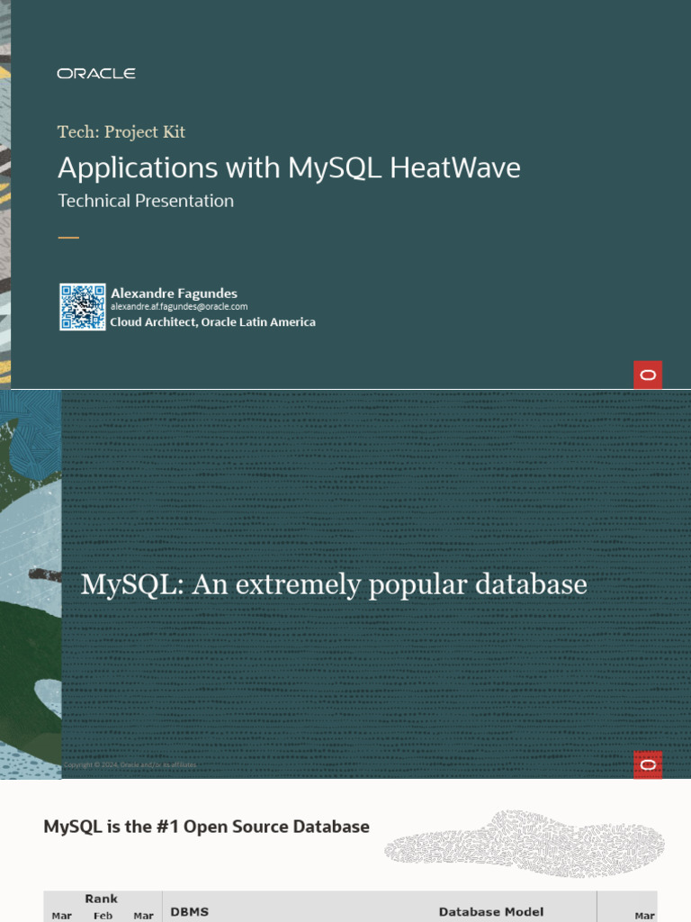 Bootcamp MySQL HeatWave | PDF | My Sql | Databases Bootcamp MySQL HeatWave | PDF | My Sql | Databases