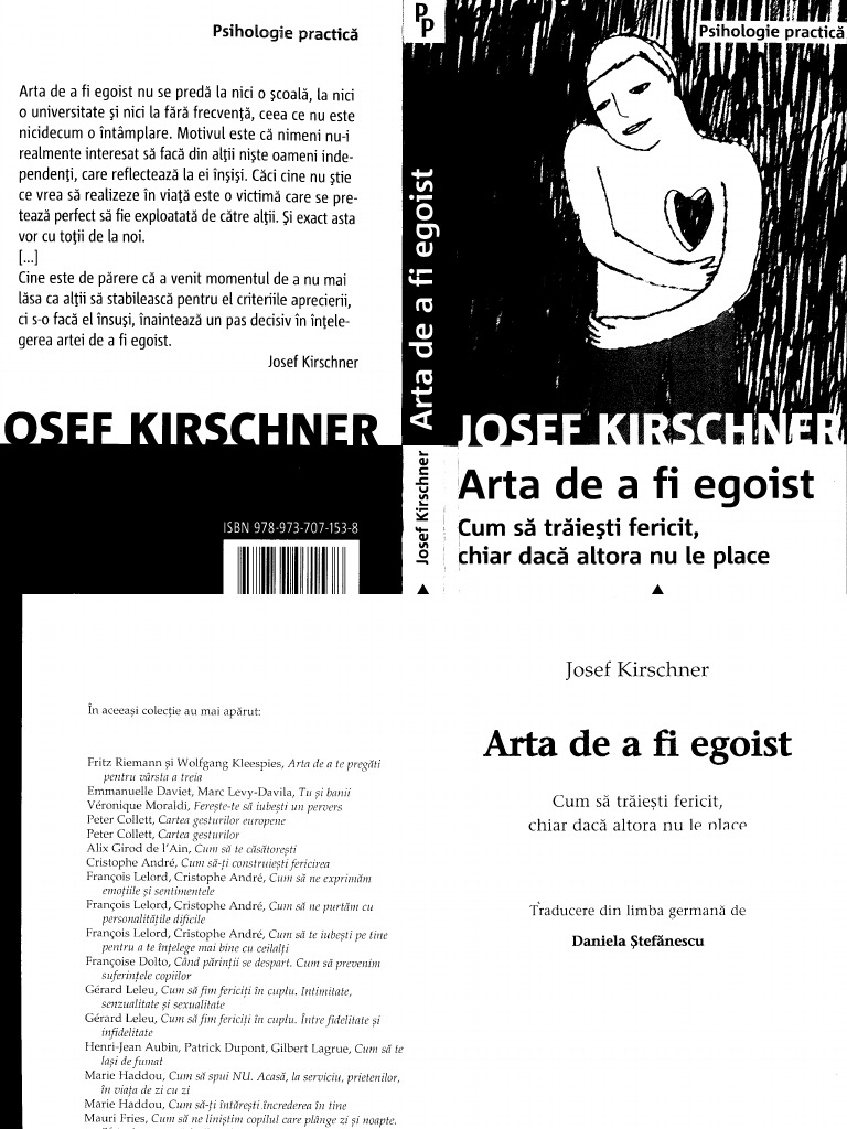 Arta de A Fi Egoist - Josef Kirschner OCRd | PDF