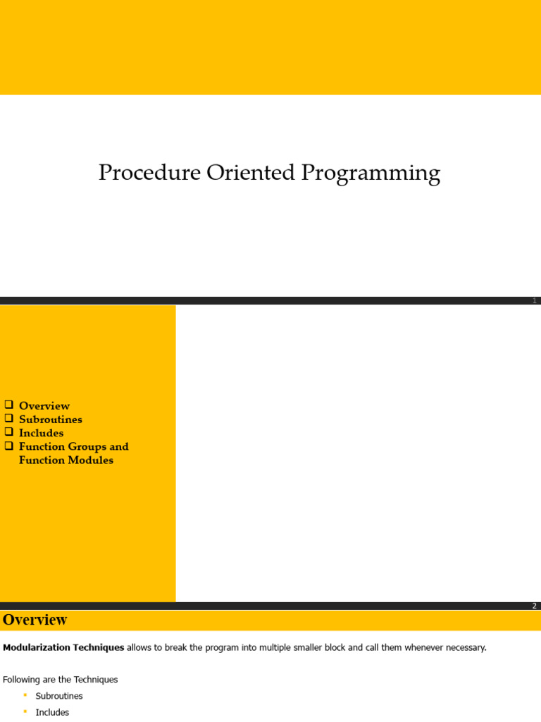 04_ABAP Basics - Procedure Oriented Programming | PDF | Parameter ... 04_ABAP Basics - Procedure Oriented Programming | PDF | Parameter ...