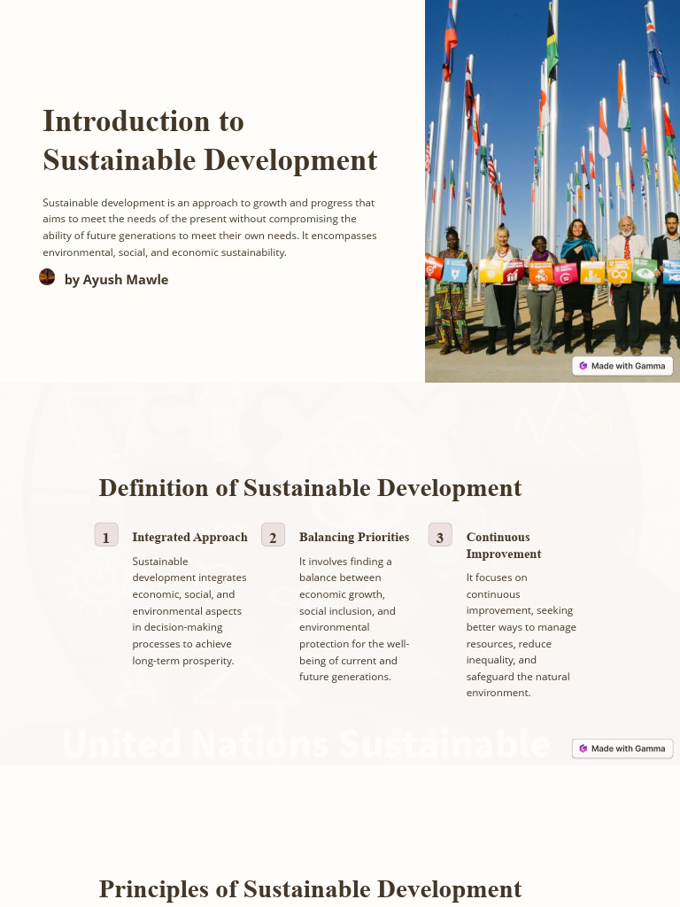 Introduction To Sustainable Development | PDF | Sustainability ...