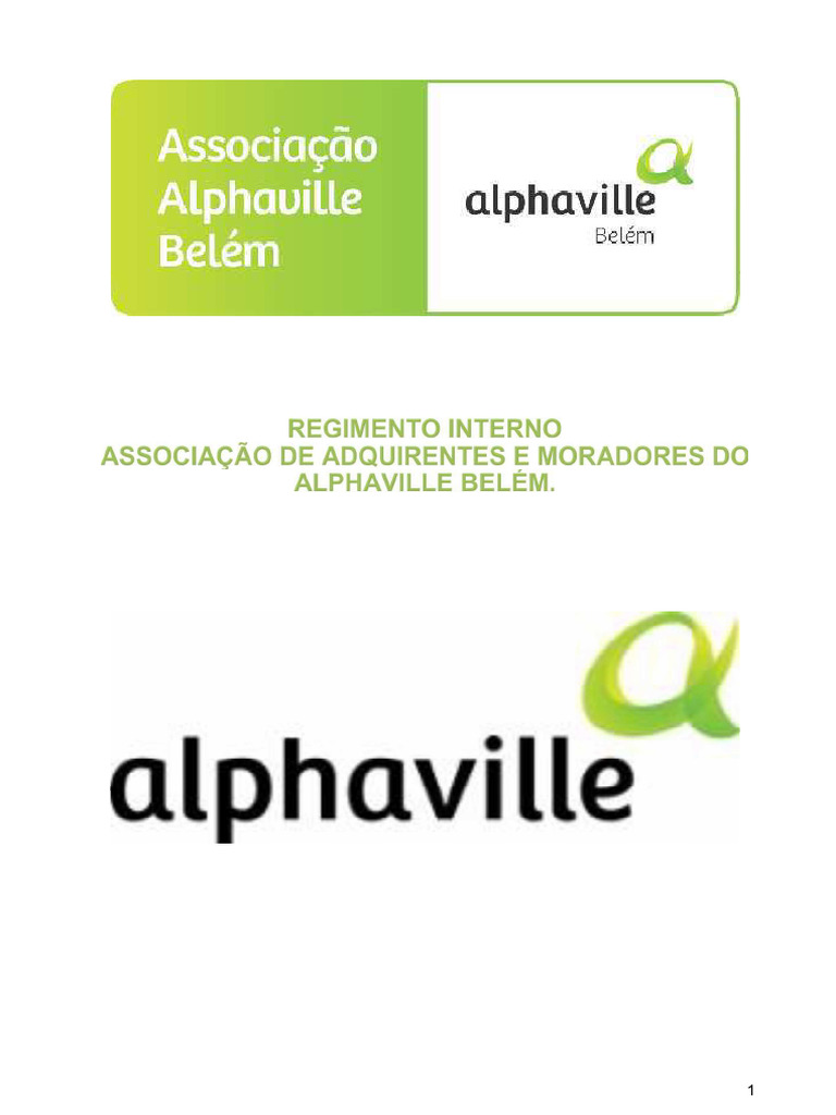 Estatuto Alphaville | PDF