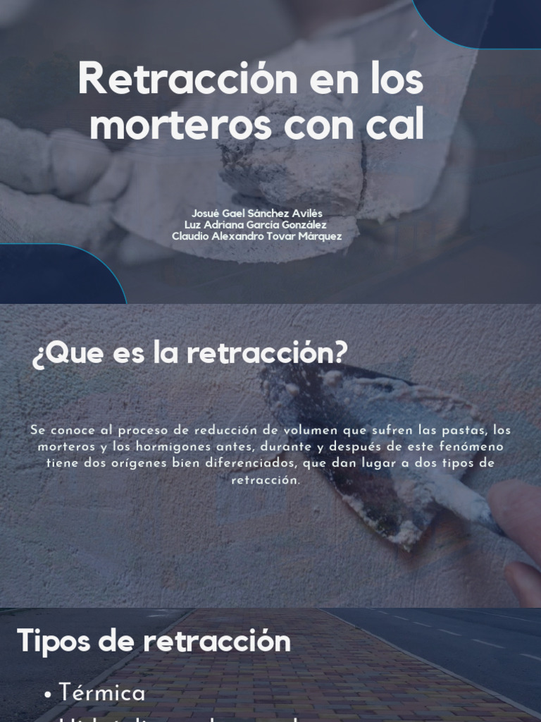 Retraccion de los morteros con cal | PDF | Lima (Material) | Mortero ...