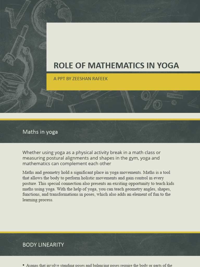 Role of Mathematics in Yoga | PDF | Asana | Yoga