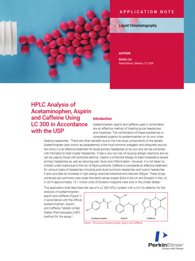 app-analysis-acetaminophen-aspirin-caffeine | Download Free PDF | High ...