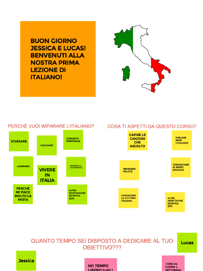 Lezione 1 - Presentazione e Saluti | PDF