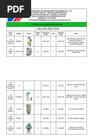 Complete Equipment List | PDF