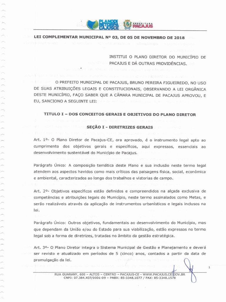 Lei Complementar - 03 - 2018 - 0000001 | PDF