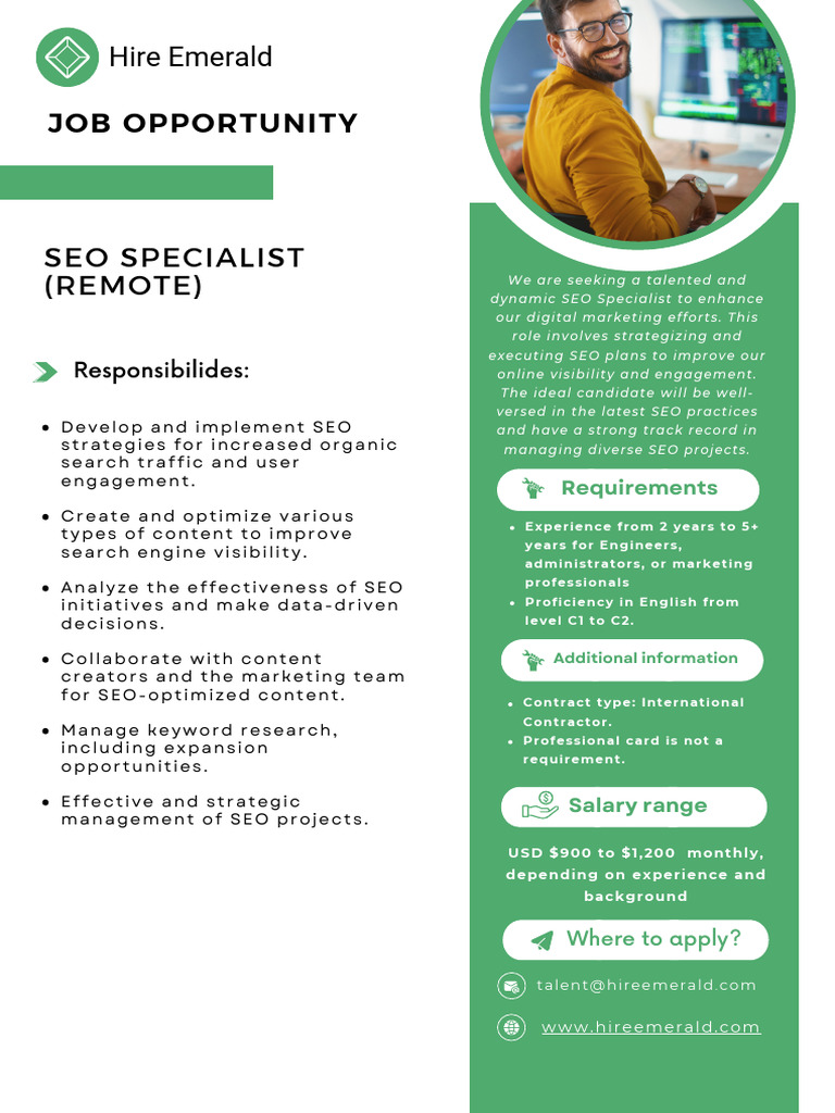 SEO Specialist Job Opportunity at Hire Emerald | PDF