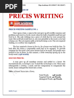 Solved Précis Writing Examples PDF | PDF | Train