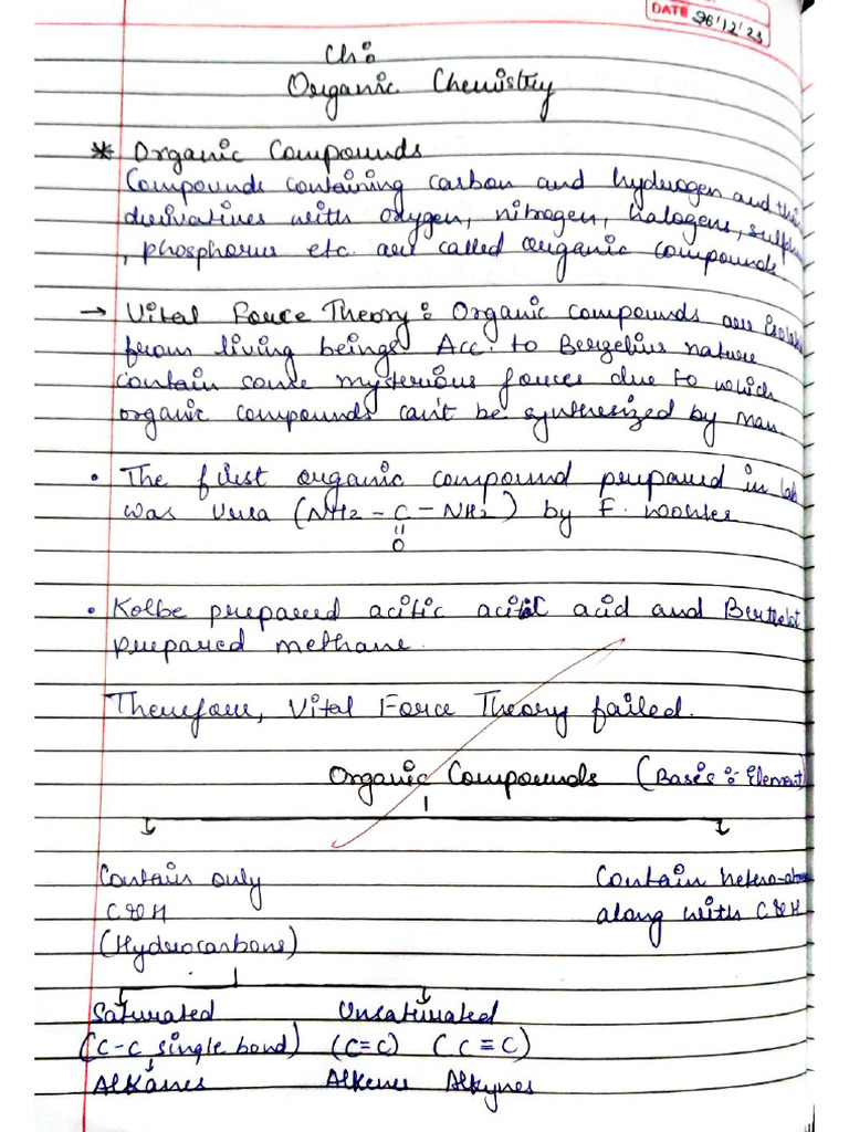 Class Notes Basic Organic Chemistry | PDF