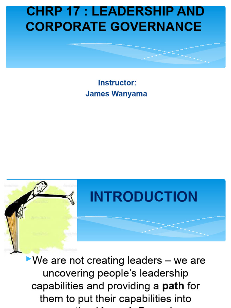 CHRP - Leadership - and - Corporate - Governance | PDF | Leadership | Corporate Social ...