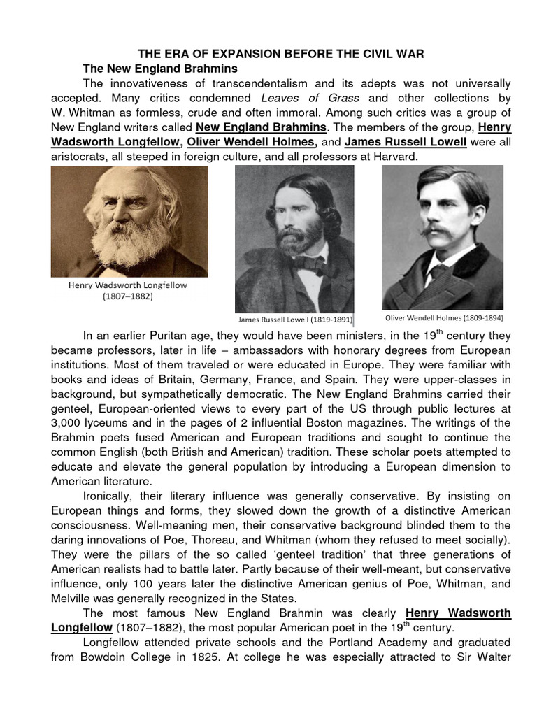 Lecture 13 2023 | PDF | Henry Wadsworth Longfellow | Uncle Tom's Cabin