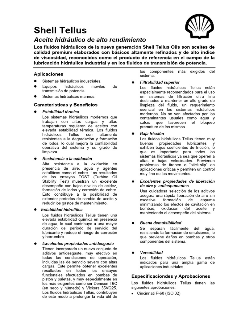 tellus | PDF | Lubricante | Líquidos