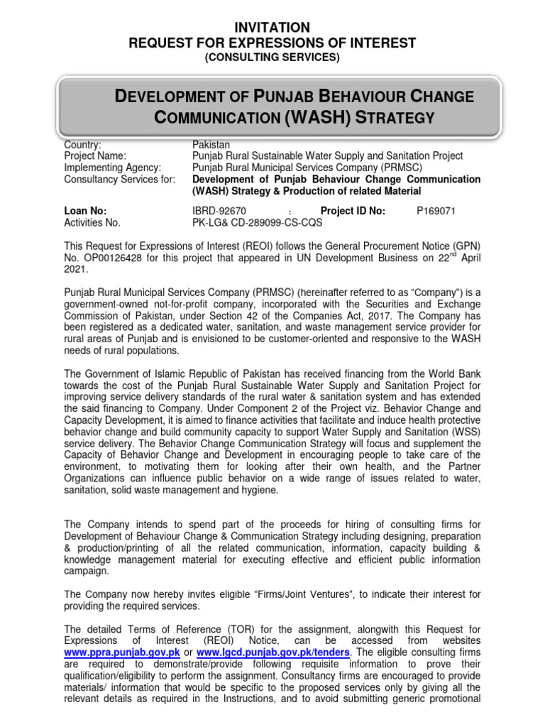 REOI Notice (Draft) For BCC Strategy Development, 14.07.2022 Final ...