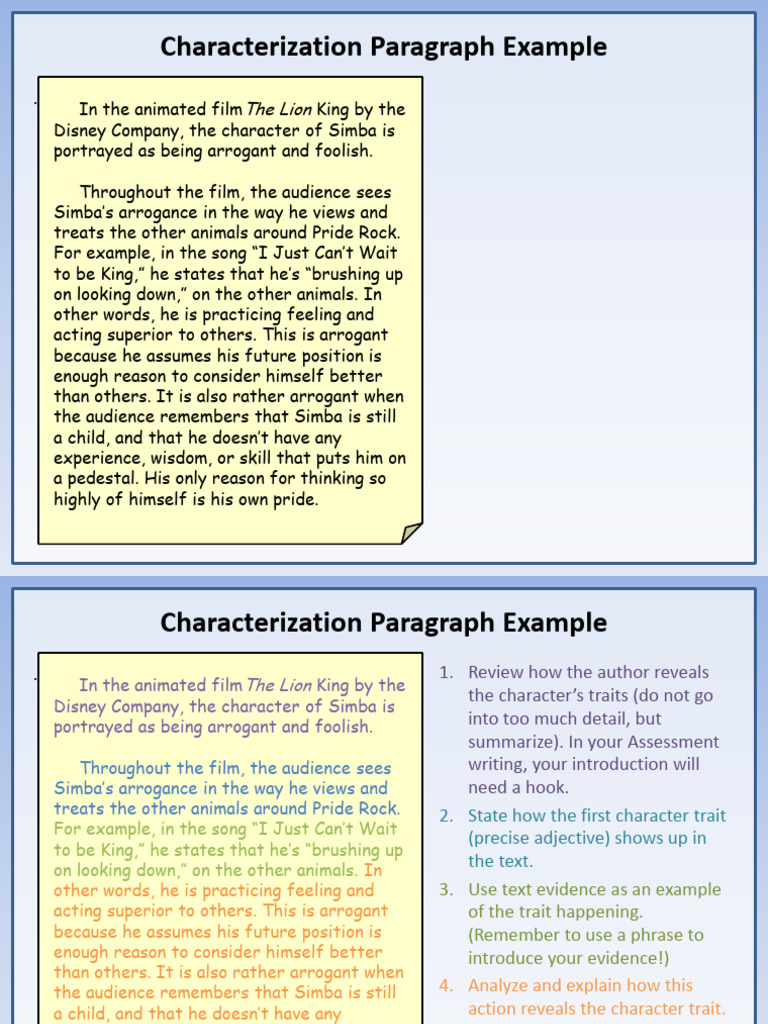 Character Analysis Example | PDF | Reason | Psychology